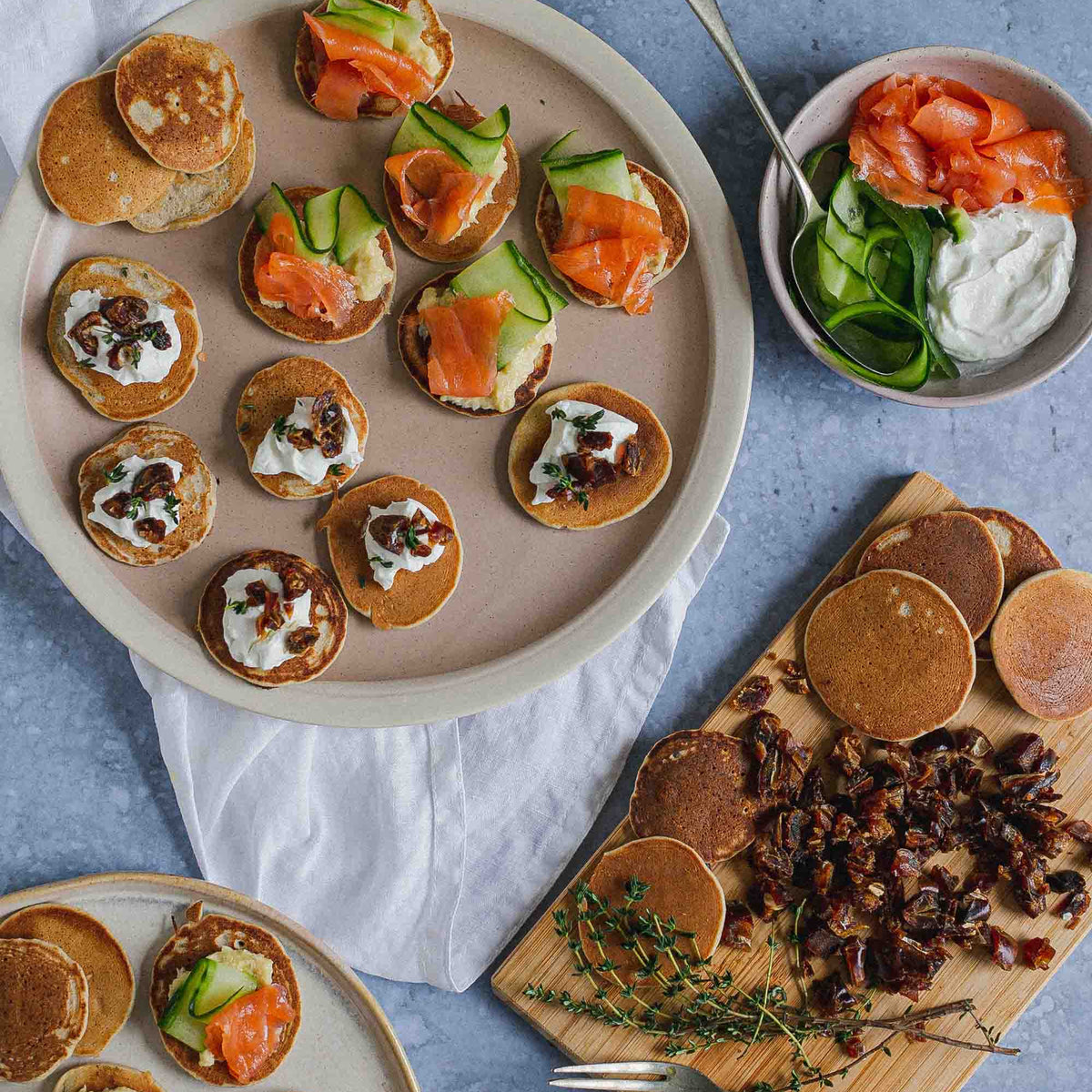 blini toppings