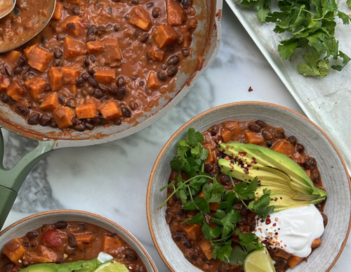 Sweet potato and black bean stew by Ella Mills